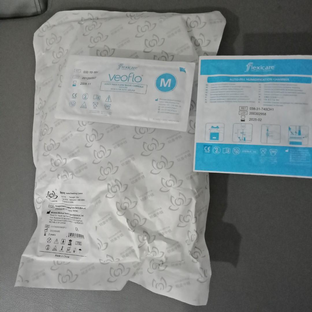 Set of High Flow Nasal Cannula-Consumables, Health & Nutrition, Medical ...