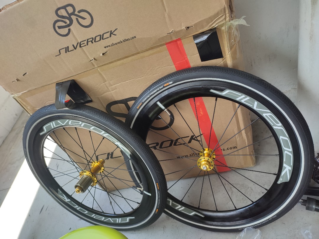 Silverock wheelset , SR40 aluminum wheels 406 Rim V brake 40mm High ...