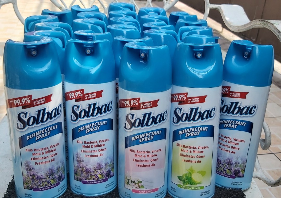 Solbac Disinfectant Spray, Beauty & Personal Care, Sanitizers ...