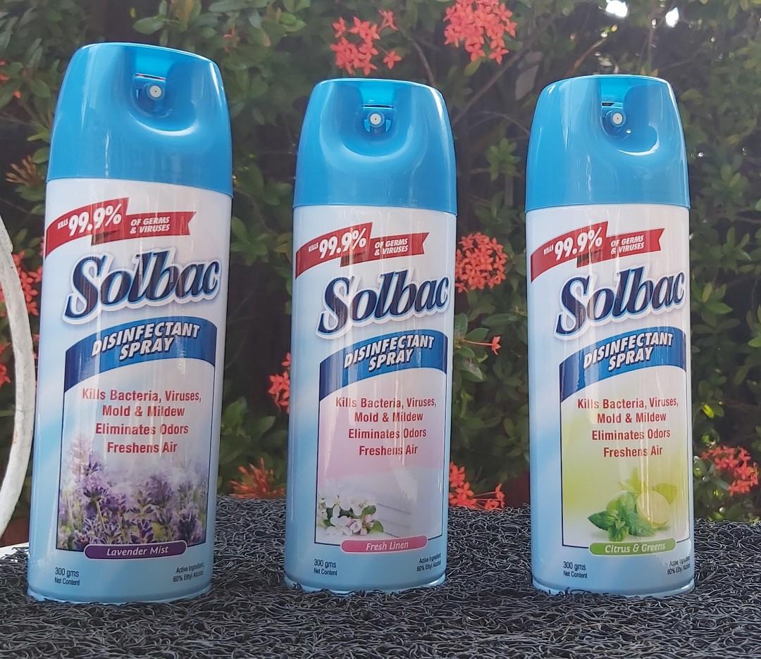 Solbac Disinfectant Spray, Beauty & Personal Care, Sanitizers ...