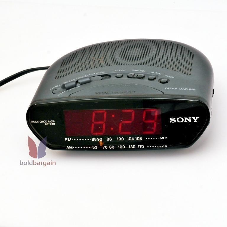 SONY DREAM MACHINE Digital Alarm Clock with AM FM Radio MODEL : ICF ...