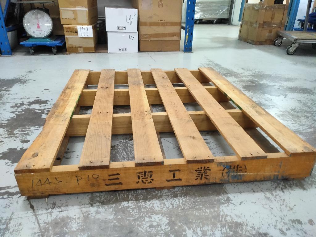 Wood Pallet (110cm x 95cm x 13cm), Furniture & Home Living, Outdoor ...
