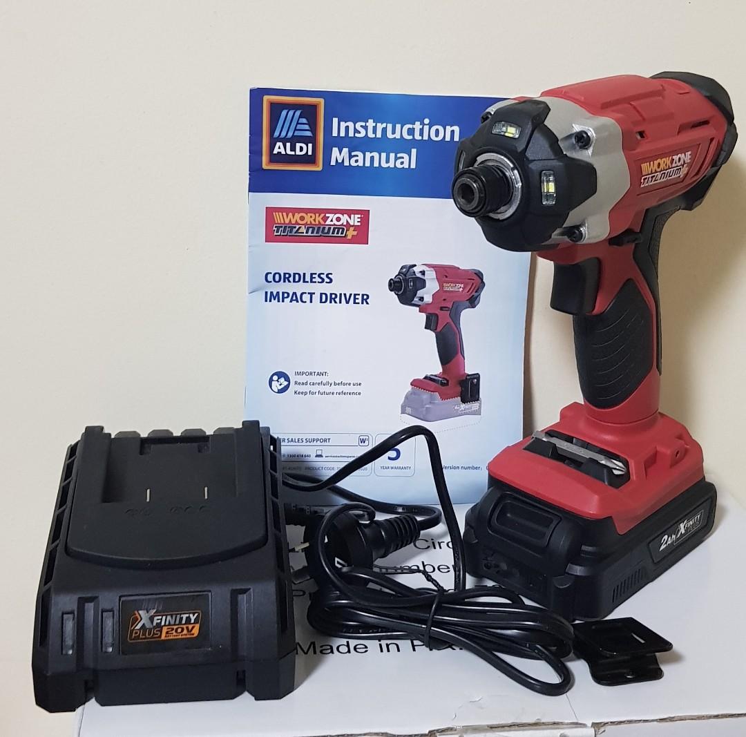 Workzone 20v cordless impact driver, Commercial & Industrial ...