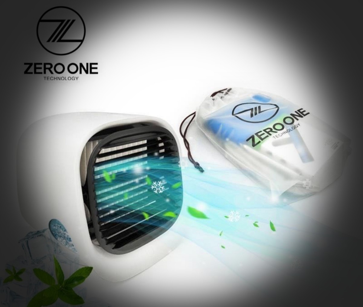 Zero One Desktop Mini Aircon / Air Cooler (Water or Ice), TV & Home ...