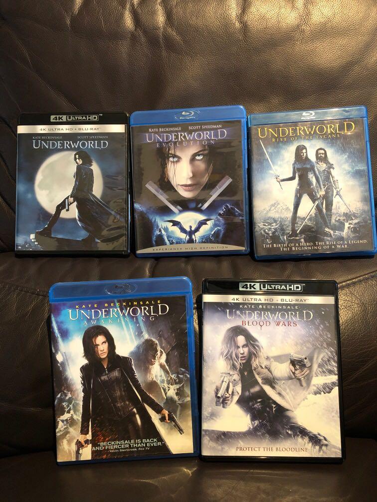 (4K + Blu-ray set)(5 movies) Underworld movies 4K UHD Ultra HD Blu-ray ...