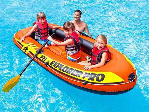 旺角尖沙咀門市 : 美國 Intex Explorer Pro 300 3人充氣膠艇 Inflatable Boat, 運動產品, 行山及露營 ...