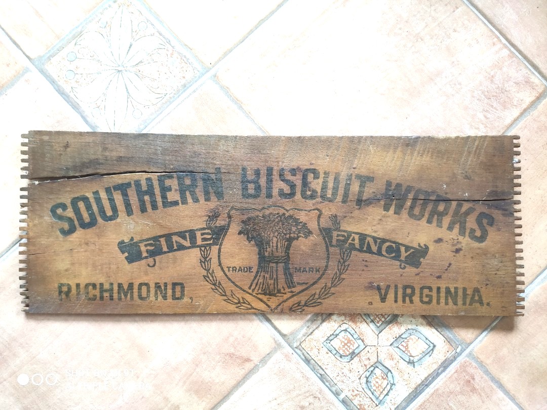 Antique 100-Year Old Biscuit Box Panel Decor, Hobbies & Toys ...