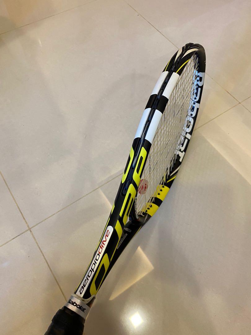 Babolat Aeropro Drive Tennis Racquet, Sports Equipment, Sports & Games ...