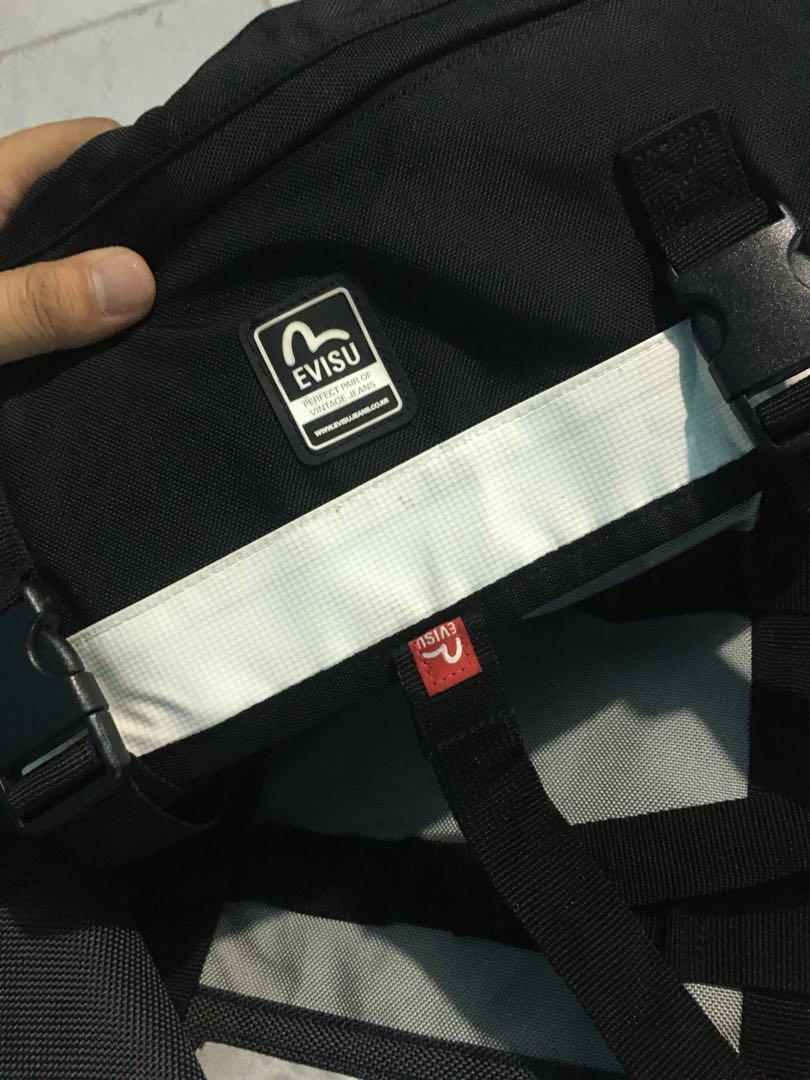 Backpack Evisu 50L, Fesyen Pria, Tas & Dompet , Ransel di Carousell