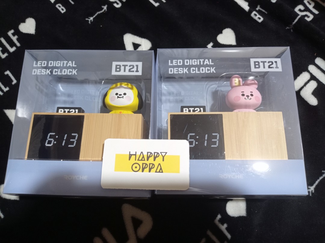 BT21 LED DIGITAL DESK CLOCK, Hobbies & Toys, Memorabilia & Collectibles ...