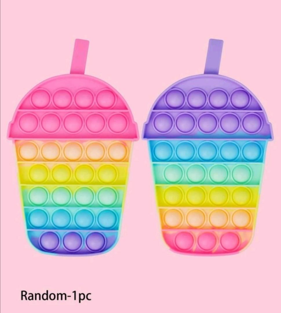 Bubble Pop Bubble Tea Rainbow Fidget Toy, Hobbies & Toys, Toys & Games ...