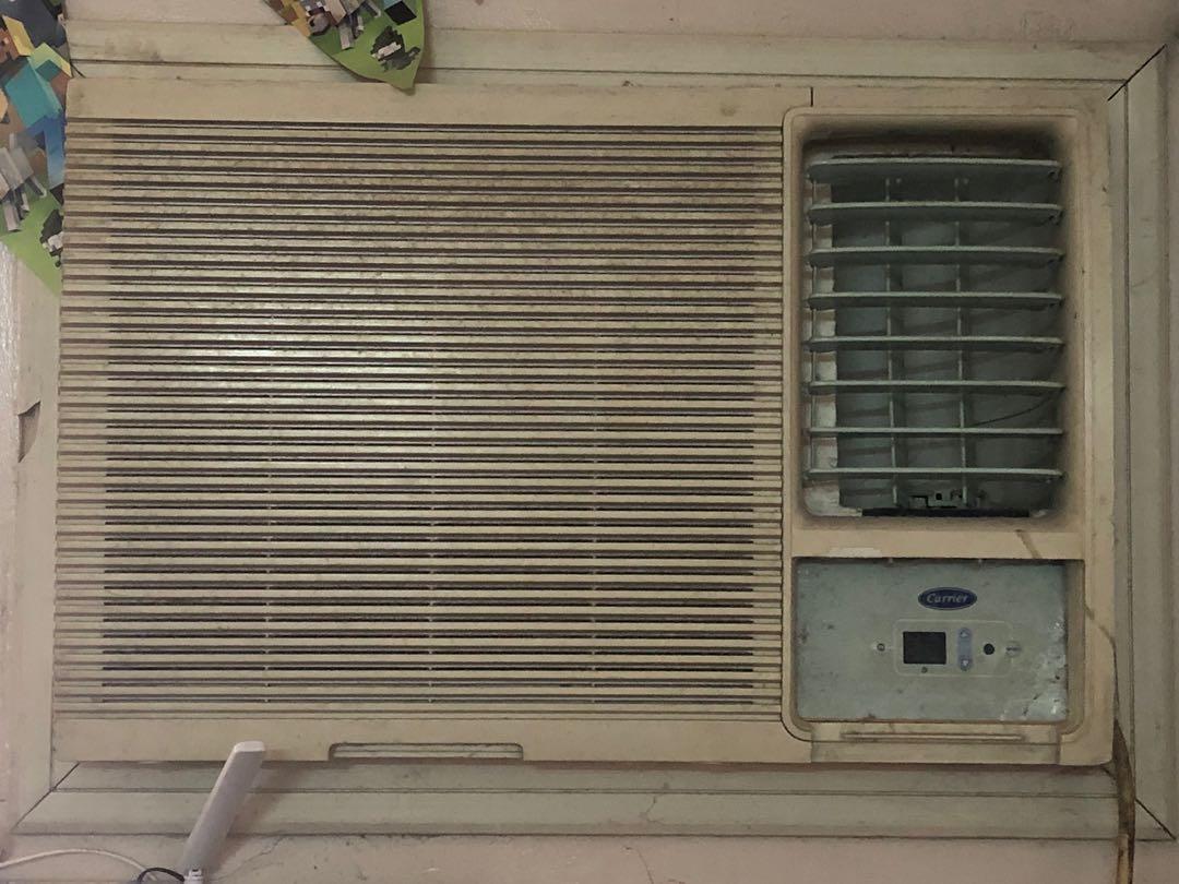 Carrier Window Type Non Inverter 2hp, TV & Home Appliances, Air ...