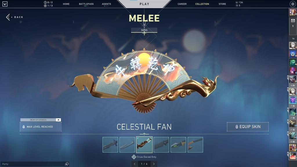 WTS Celestial Fan Stacked Valorant Account, Video Gaming, Gaming ...