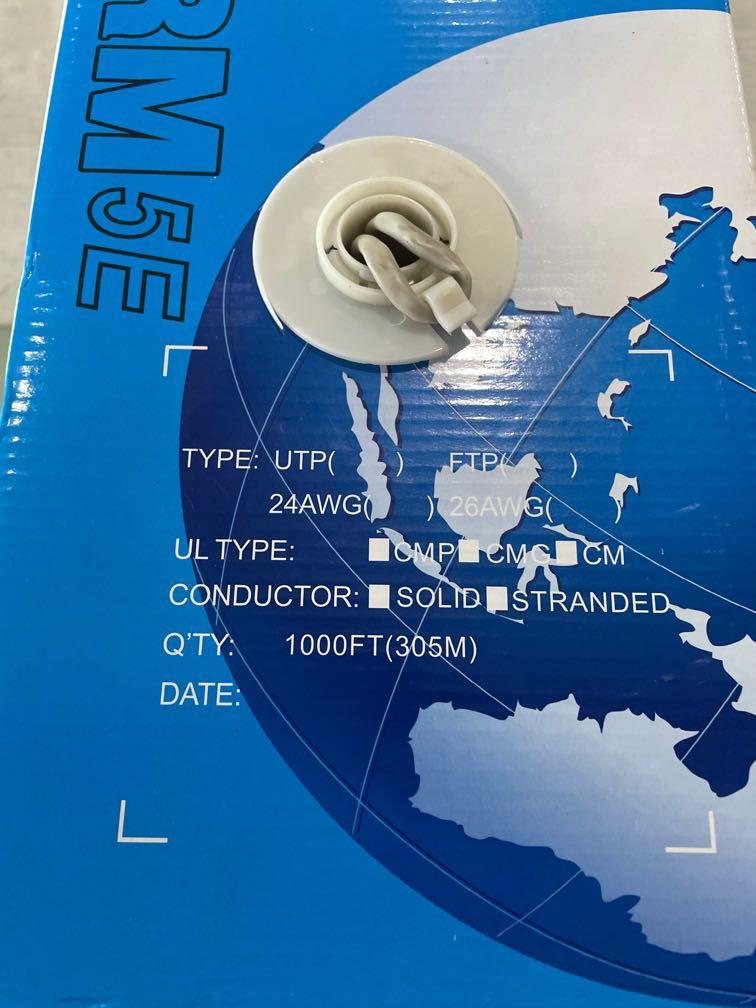 CRM High Speed Network Cable UTP Lan Cable (305m), Computers & Tech ...