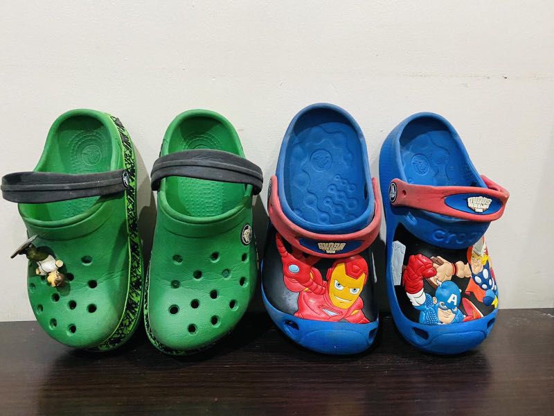Crocs - Avengers and Ben 10, Babies & Kids, Babies & Kids Fashion on ...