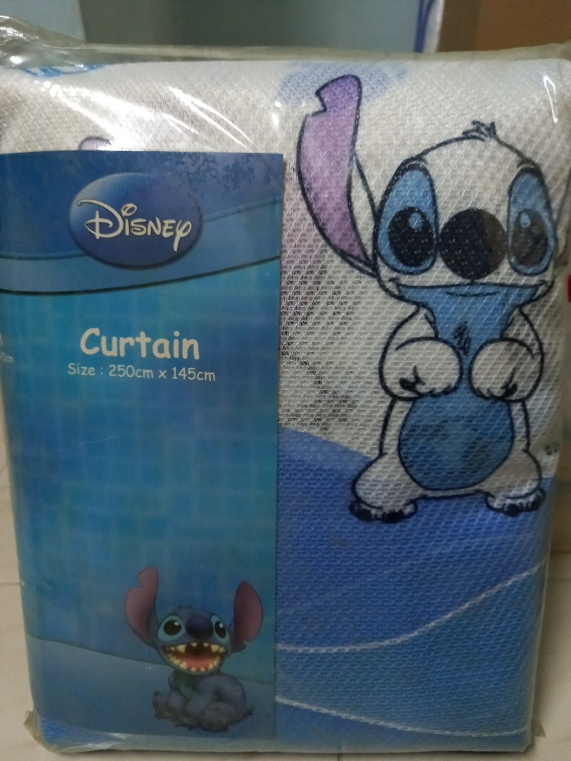 Disney Stitch Curtain, Furniture & Home Living, Home Decor, Curtains ...
