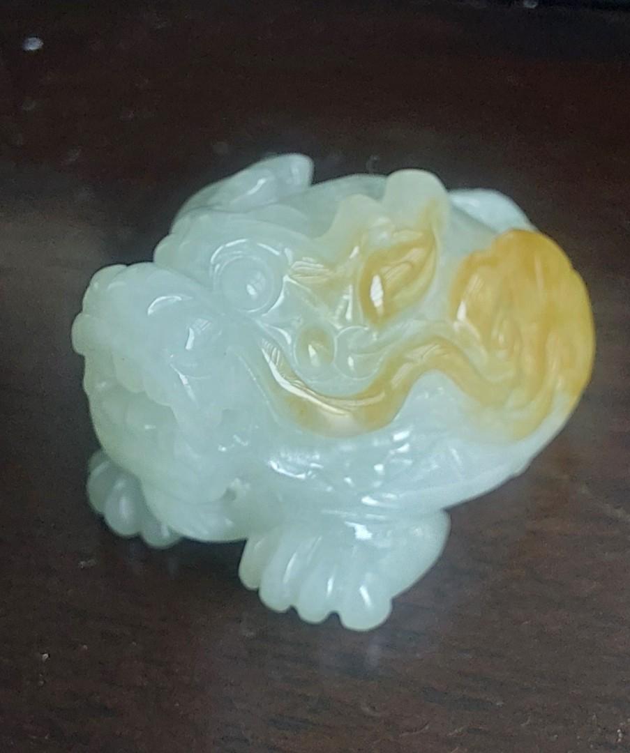 Dragon Turtle (龙龟) Jade Natural Type A Jadeite Pendant, Hobbies & Toys ...