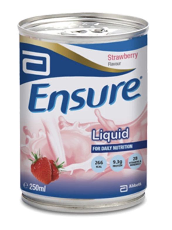 Ensure liquid milk 250ml strawberry flavour, Health & Nutrition, Health ...