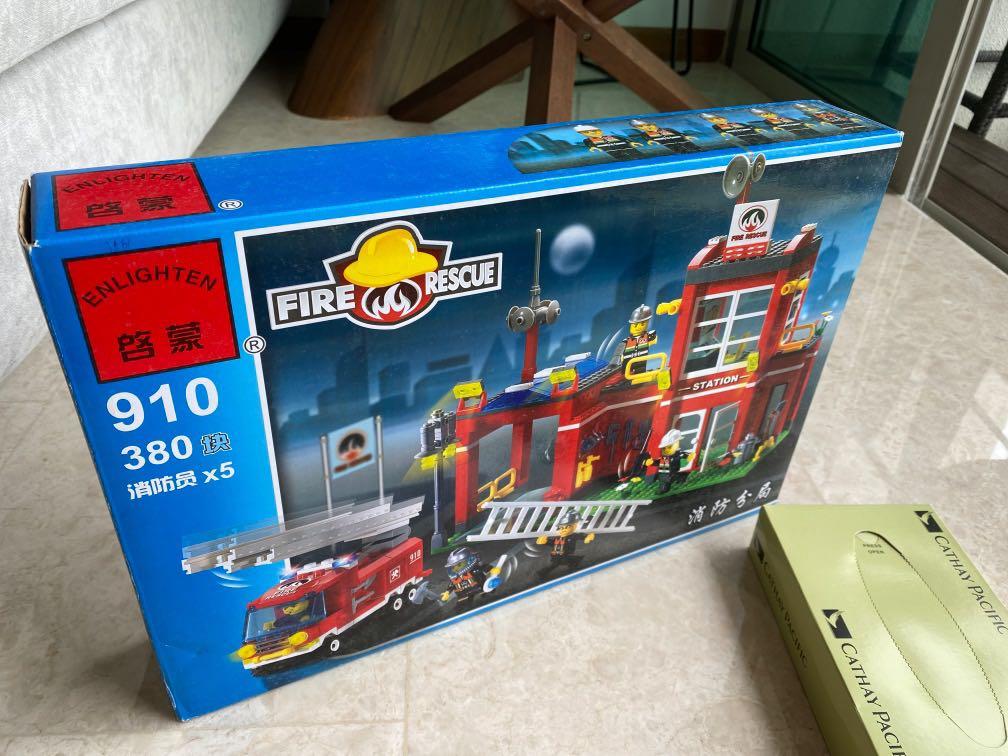 Fire station building blocks (like lego), Hobbies & Toys, Toys & Games ...
