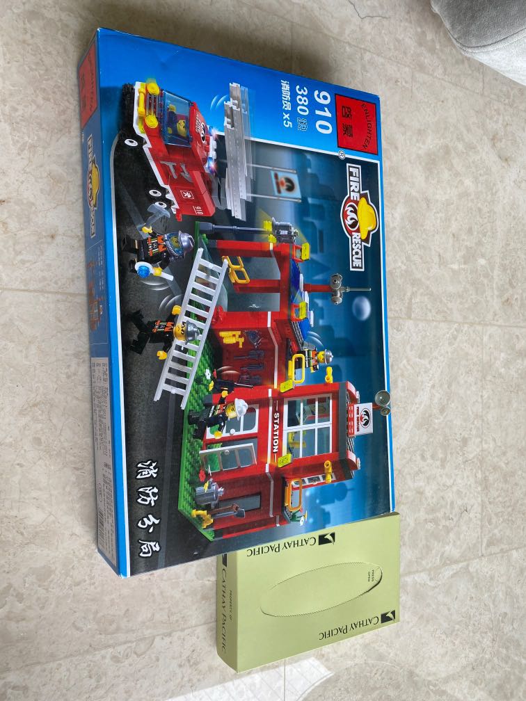Fire station building blocks (like lego), Hobbies & Toys, Toys & Games ...