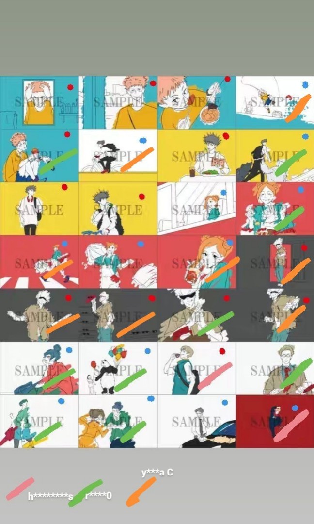 [GO] JJK jujutsu kaisen postcard anime merch gojo satoru itadori yuuji ...