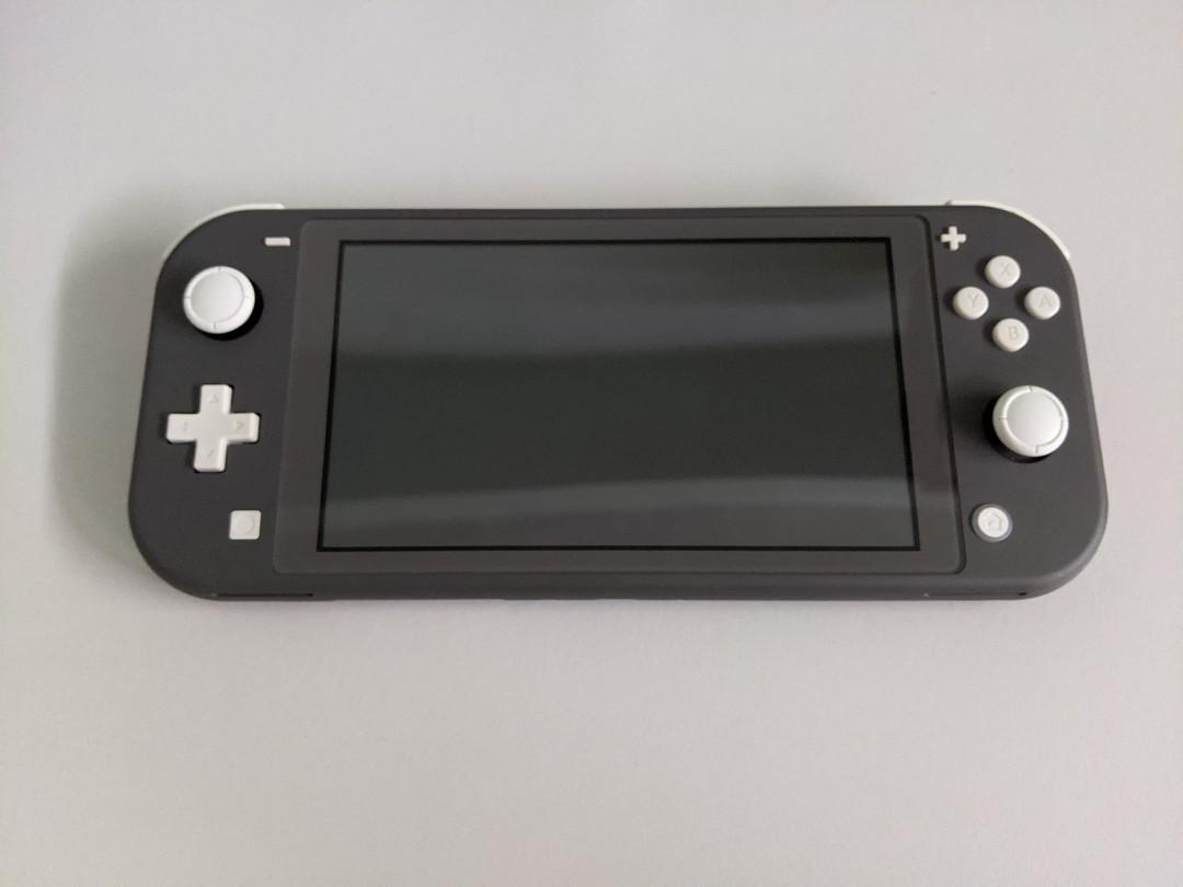 Grey Switch Lite + Box + Charger, Video Gaming, Video Game Consoles ...