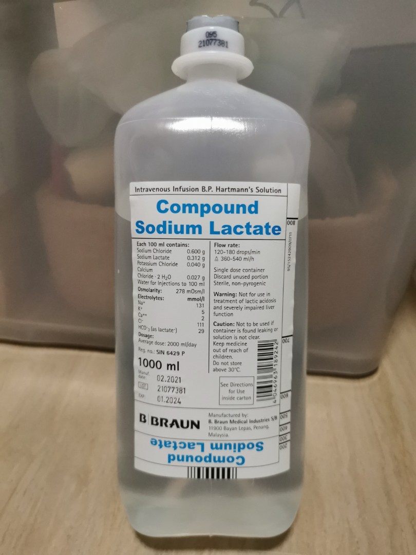 Hartmann's Solution (1000ml), Pet Supplies, Health & Grooming on Carousell