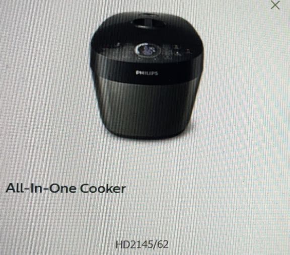 Philips HD2145 cooker+extra stainless inner pot, TV & Home Appliances ...