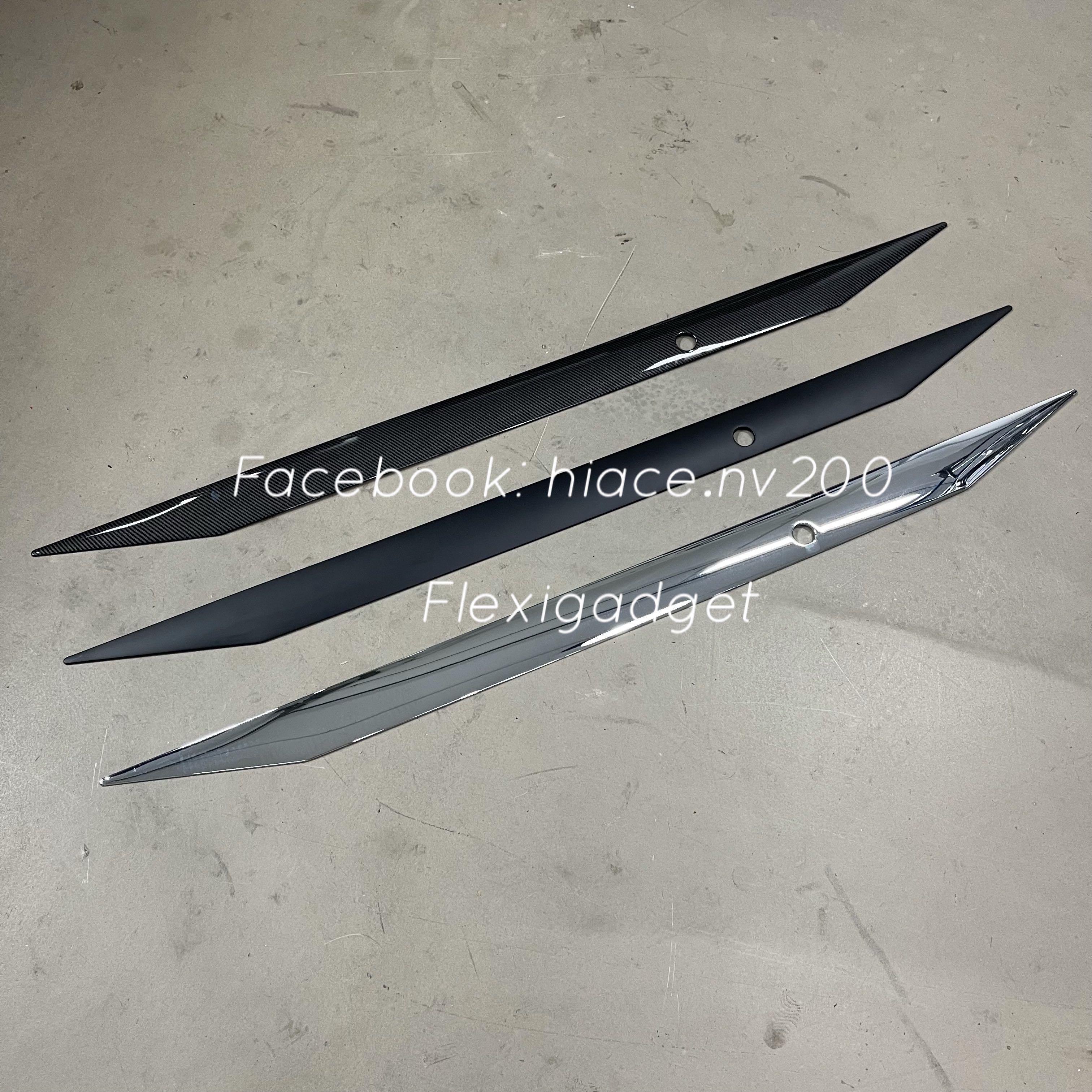 Hiace 5D Tailgate Trunk Lip Carbon Print / Hiace Rear Door Carbon Fiber ...