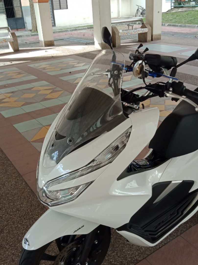 Honda PCX windshield 2018-2020 model, Motorcycles, Motorcycle ...