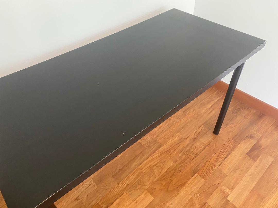 IKEA LAGKAPTEN DESK BLACK-BROWN, Furniture & Home Living, Furniture ...