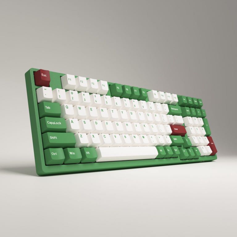 Akko 3098DS Matcha Red Bean Mechanical Keyboard (98 keys), Computers ...