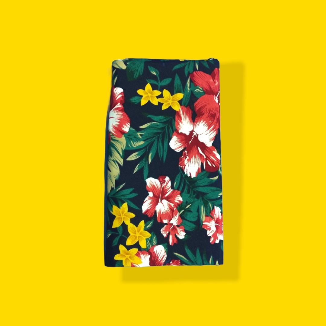 Kain Batik Lembut Corak Bunga Raya & Daun [08/07/2023, Stock: 2pcs ...