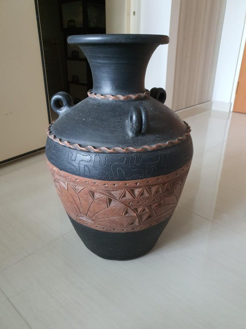 Large Bali Ceramic Pot, Furniture & Home Living, Home Decor, Vases ...