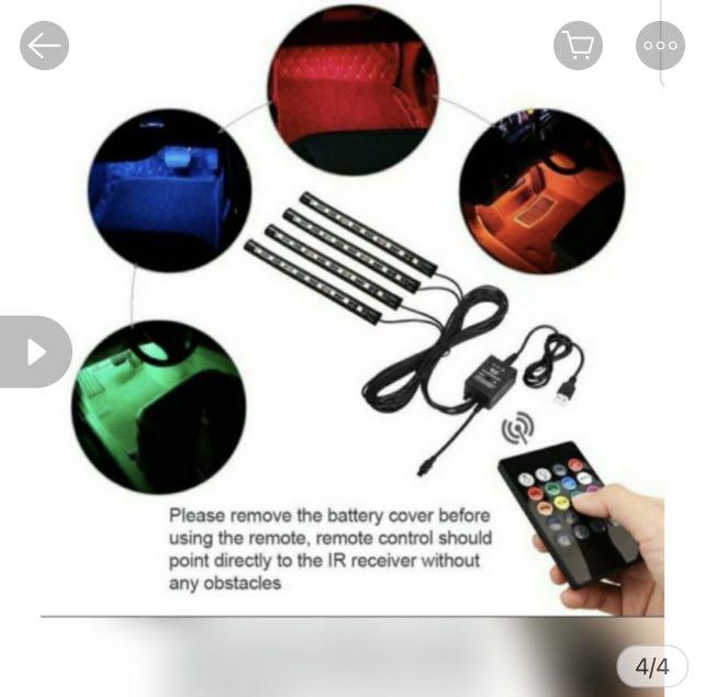 LED CAR LEG ROOM LIGHTS, Car Accessories, Electronics & Lights on Carousell