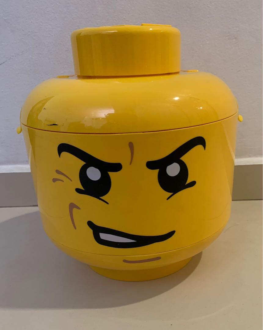 Lego head storage containers, Hobbies & Toys, Toys & Games on Carousell