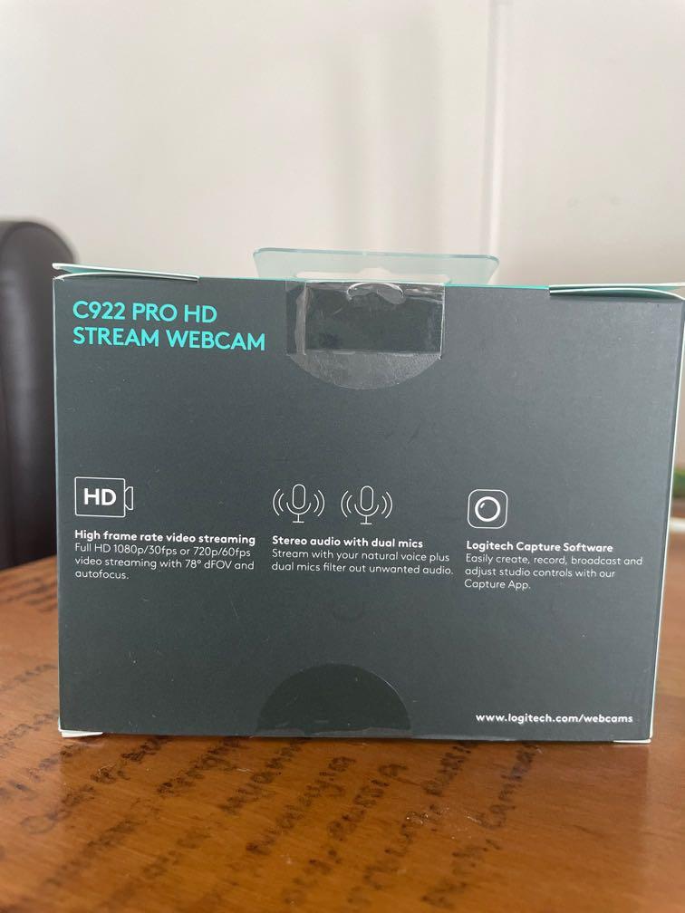 Logitech C922 Pro Stream Full HD Webcam, Computers & Tech, Parts ...