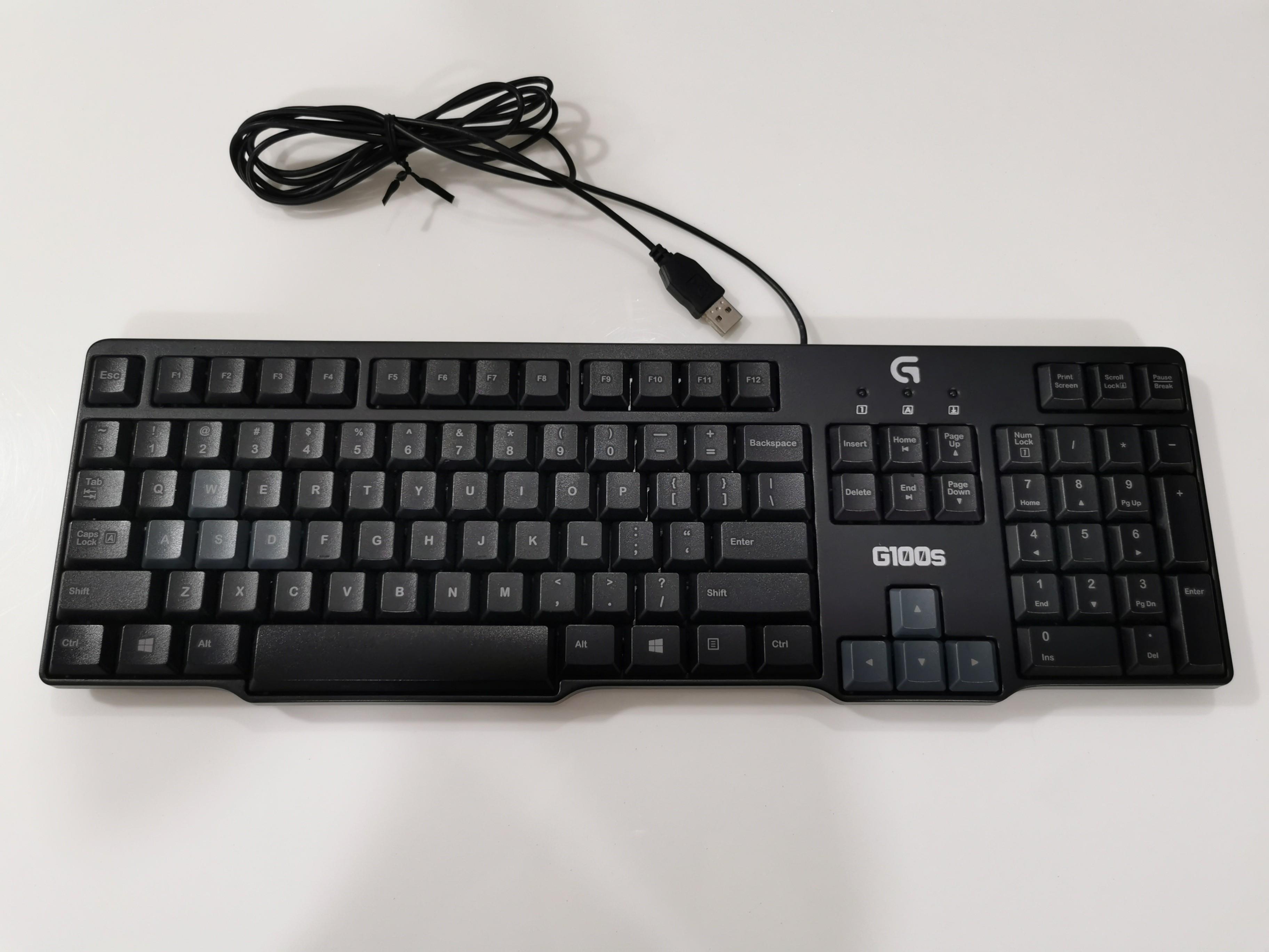 Logitech G100s Gaming Keyboard, Computers & Tech, Parts & Accessories ...