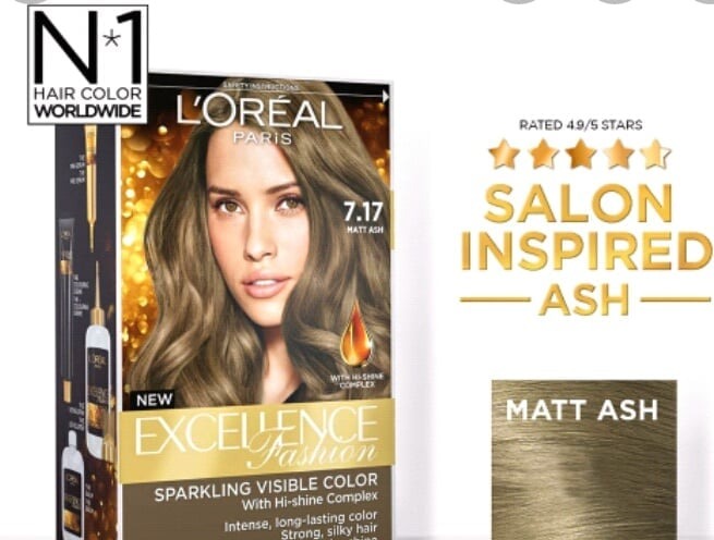 L'Oreal Hair Color Matt Ash Original Loreal, Beauty & Personal Care ...