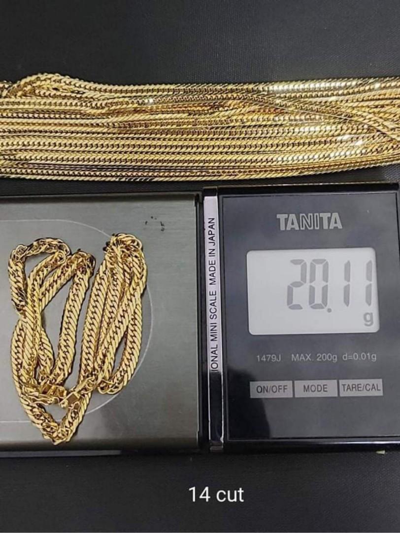 MCut Japan Gold 18k Necklace, Women's Fashion, Jewelry & Organizers ...