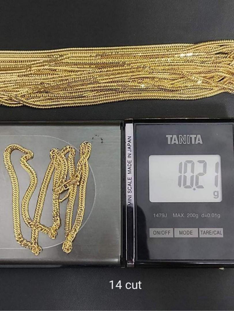 MCut Japan Gold 18k Necklace, Women's Fashion, Jewelry & Organizers ...