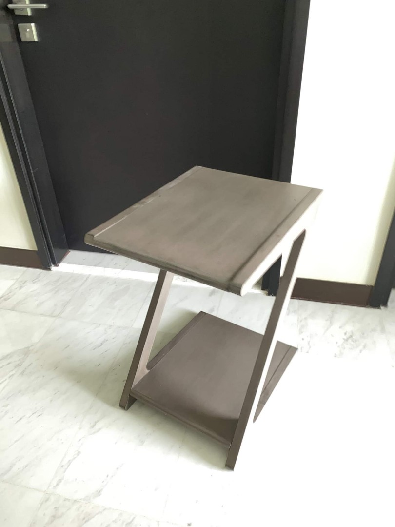 Modern Rustic Wood Side Table, Furniture & Home Living, Furniture ...