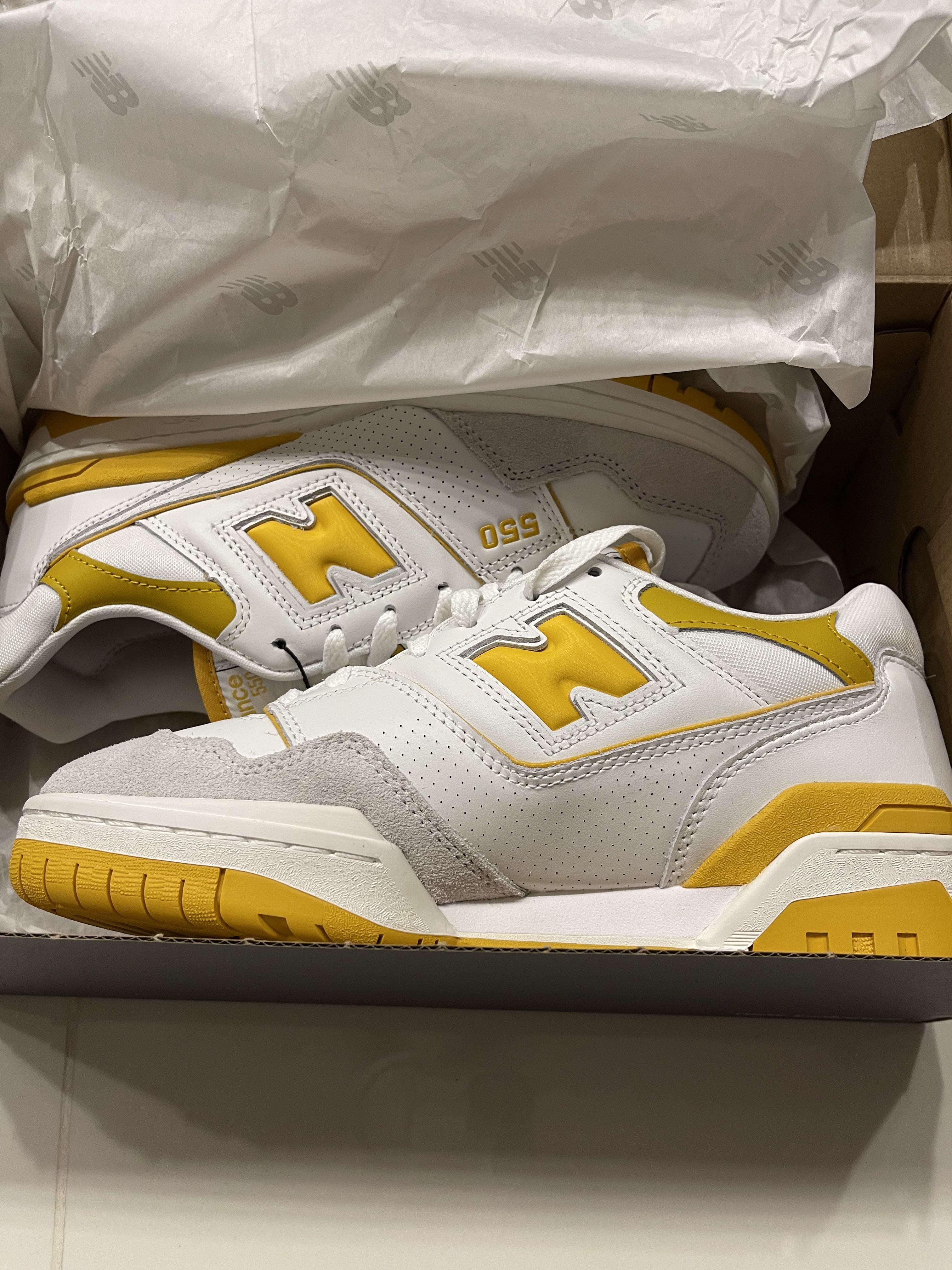 New balance 550 yellow, Men's Fashion, Footwear, Sneakers on Carousell