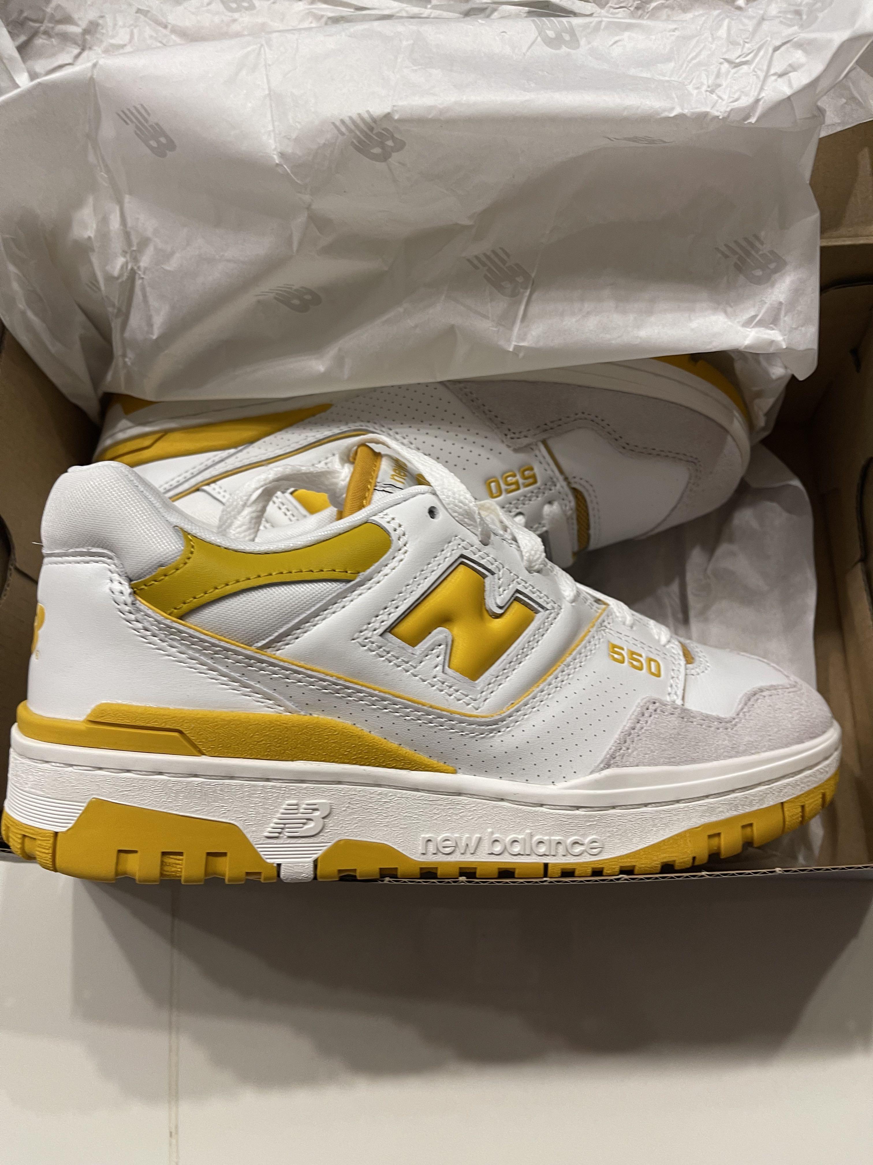 New balance 550 yellow, Men's Fashion, Footwear, Sneakers on Carousell