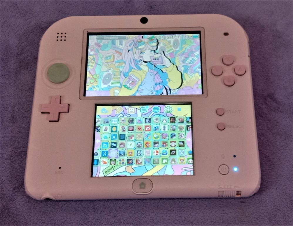 Nintendo 2DS Pink 60+ Games Installed, Video Gaming, Video Game ...