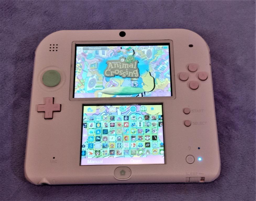 Nintendo 2DS Pink 60+ Games Installed, Video Gaming, Video Game ...