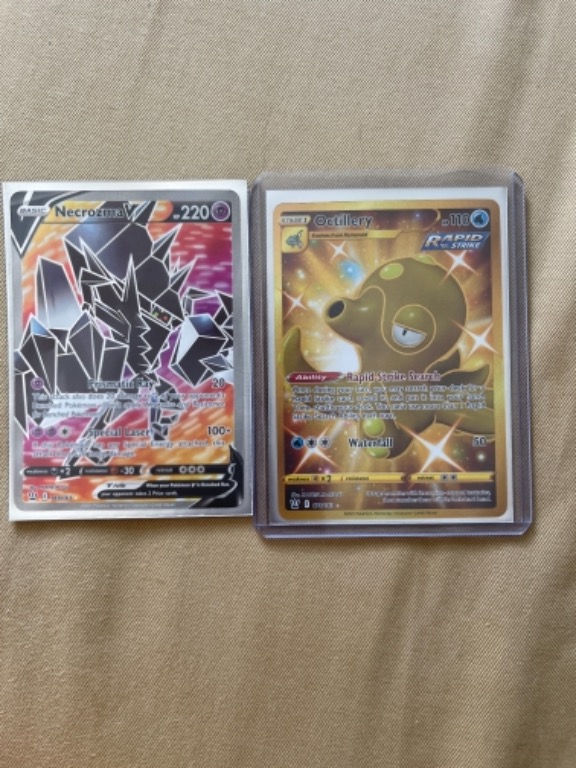Pokemon TCG Gold Octillery and Necrozma V , Hobbies & Toys, Toys ...