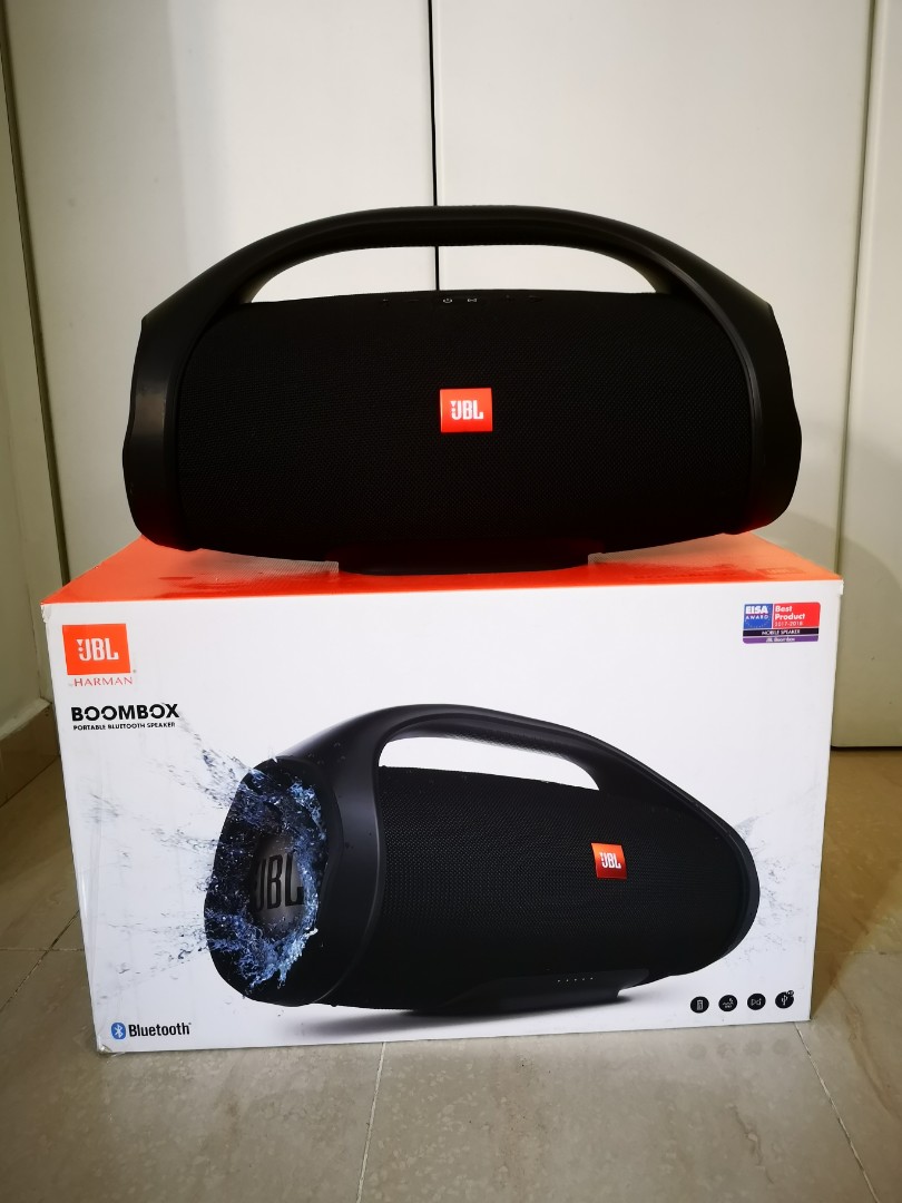 Original JBL Boombox Portable Bluetooth Speaker, Audio, Portable Audio ...