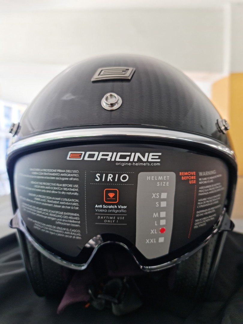 Origine Full Carbon open Face retro helmet, Motorcycles, Motorcycle ...