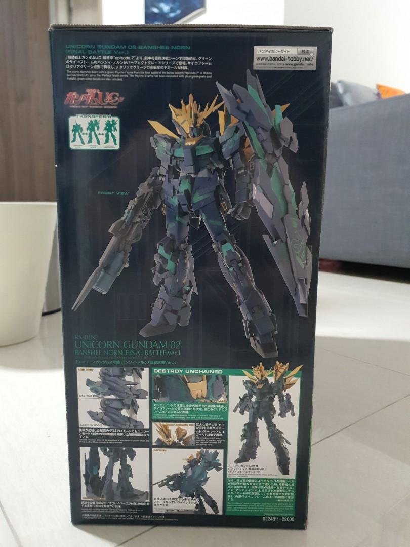 P-Bandai PG 1/60 Banshee Final battle (gundam), Hobbies & Toys, Toys ...
